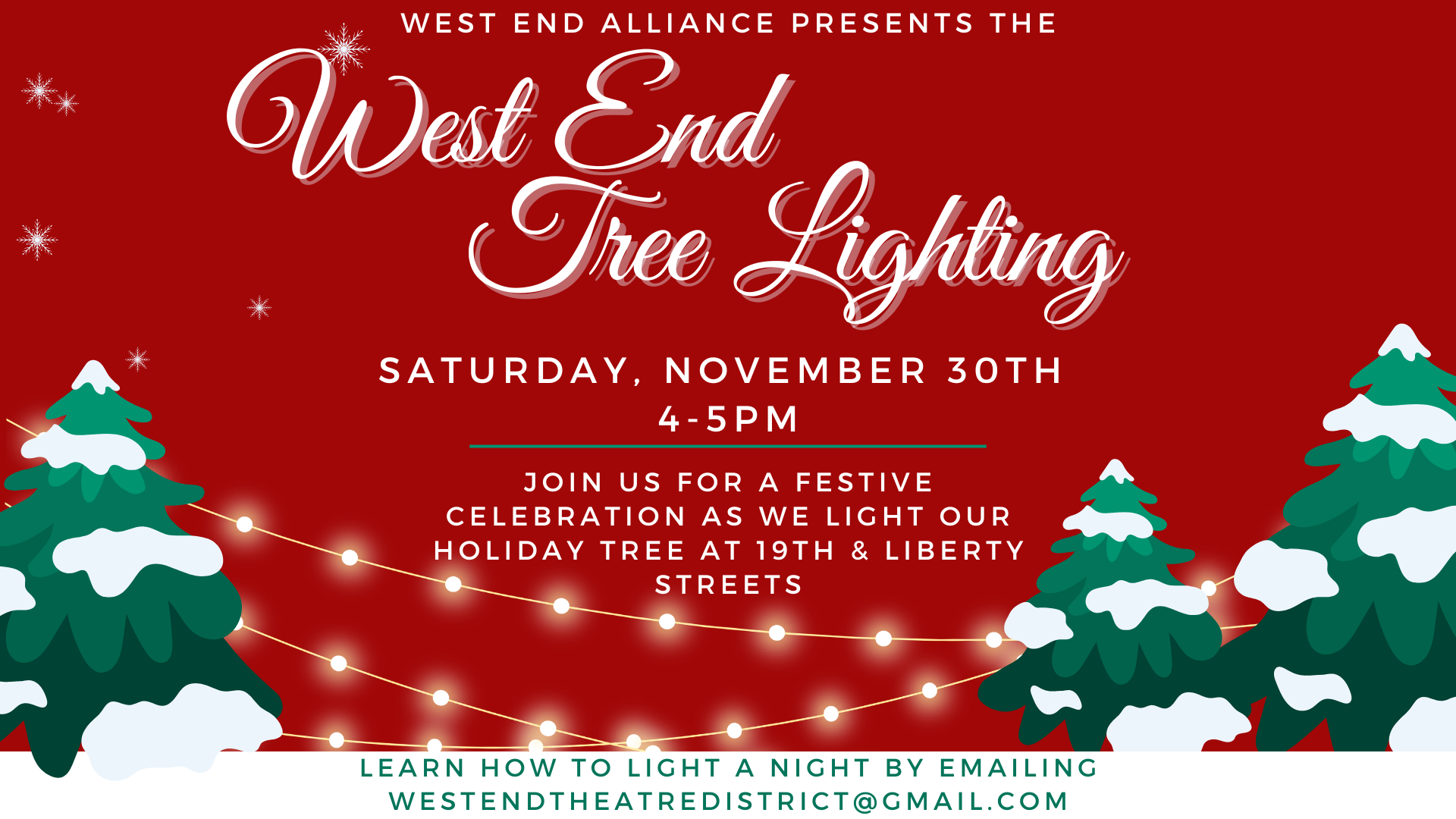 West End Tree Lighting - West End Allentown